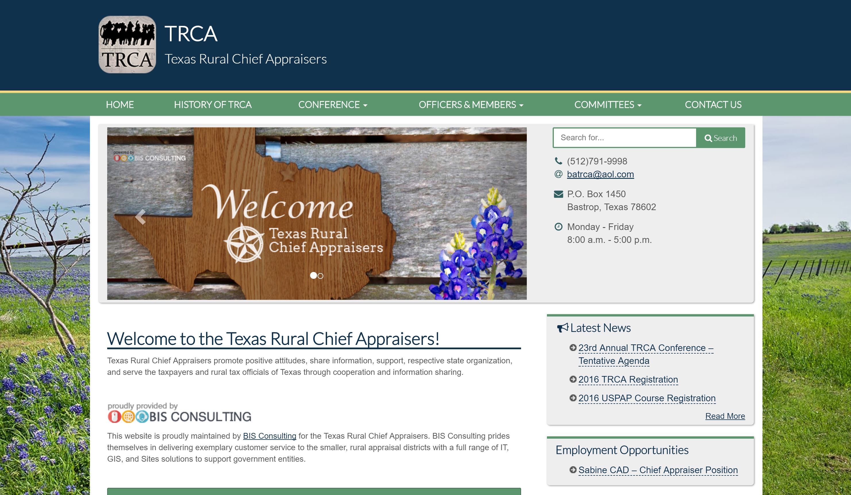 TRCA has a new website design thanks to BIS! – TAAO Chapters